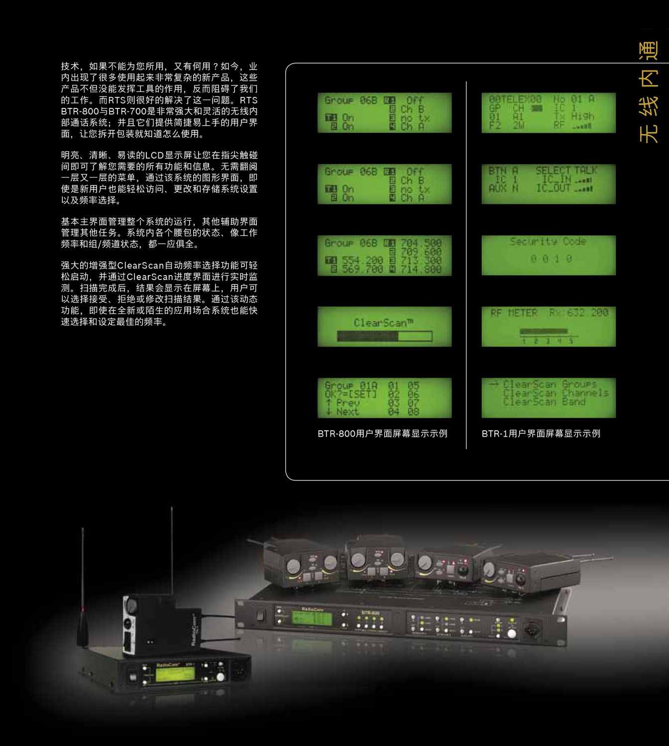 TELEX BTR-800/BTR-80N 双通道UHF无线内通 - 上海视升灯光音响设备有限公司